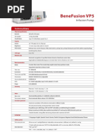 Benefusion Evp Data Sheet | PDF | Intravenous Therapy | Dose (Biochemistry)