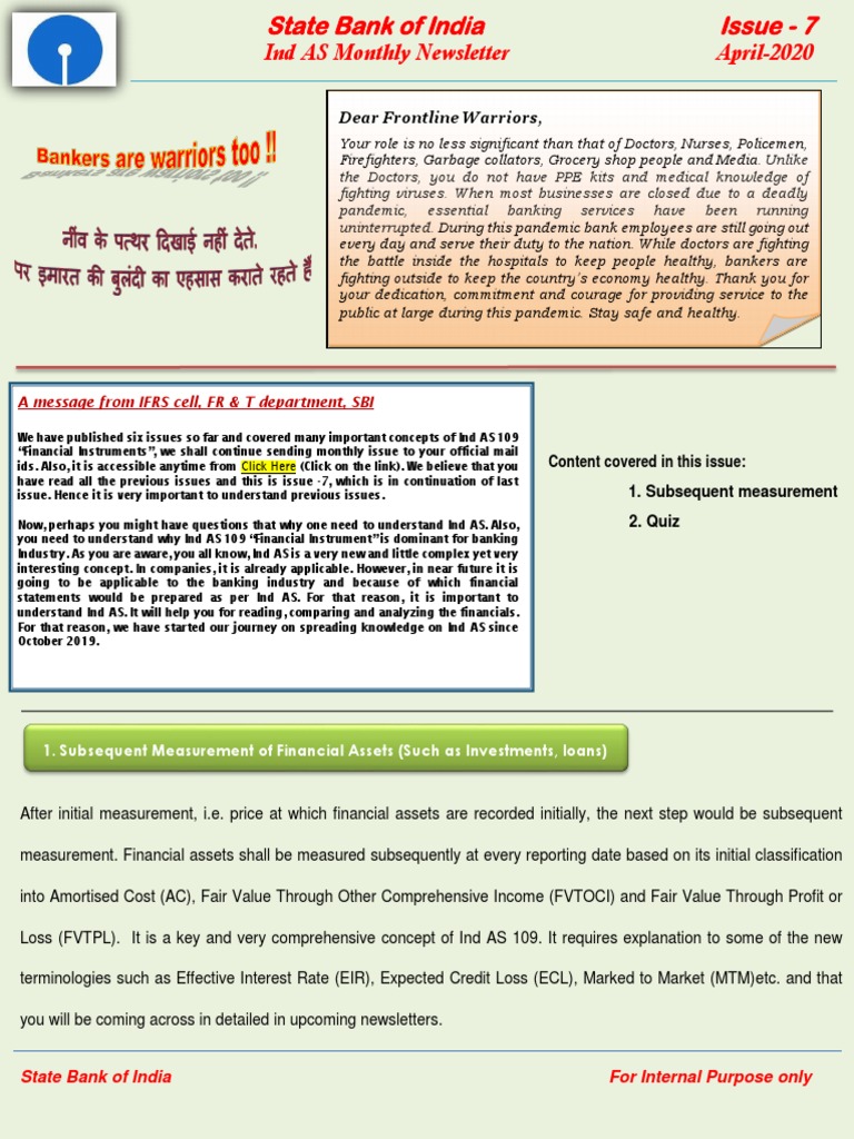 Understanding Ind AS 109 | PDF | Mark To Market Accounting | Income ...