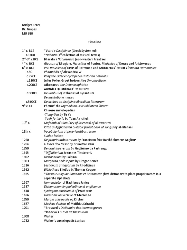 Timeline: ST ST ND RD TH TH | PDF | Word Sense Disambiguation ...