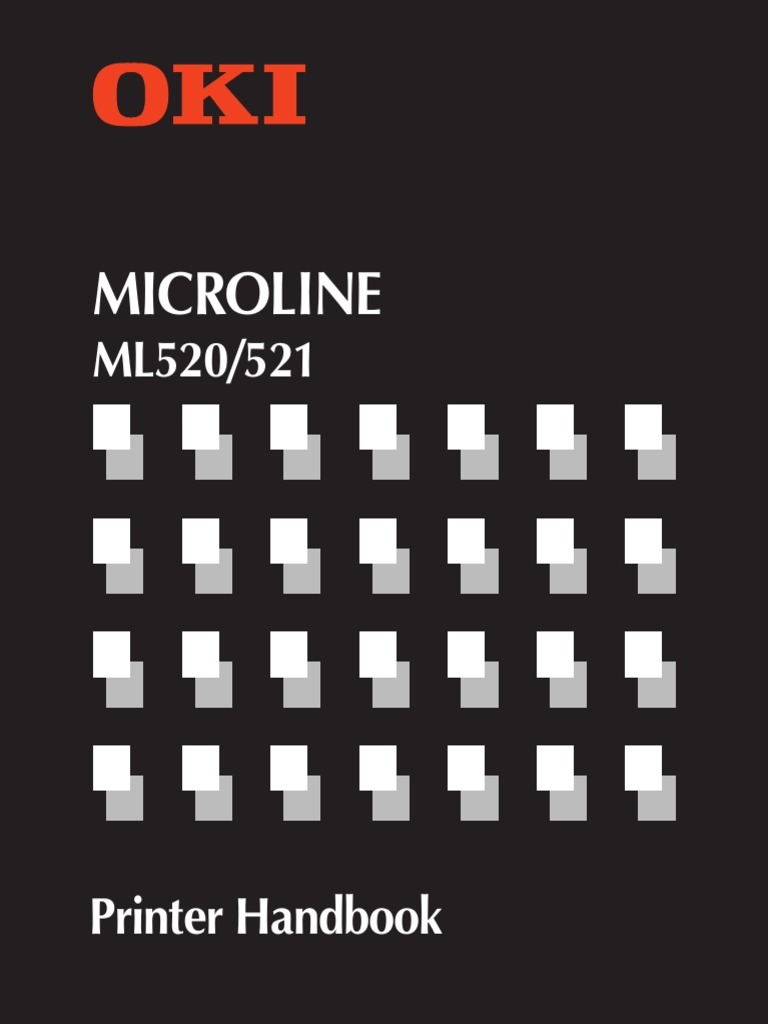 OKI MICROLINE ML520/521 Printer Guide | PDF | Printer (Computing) | Tractor