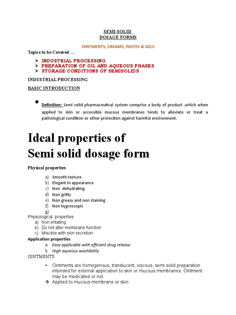 Chapter 7 Semi-Solid | PDF | Topical Medication | Emulsion