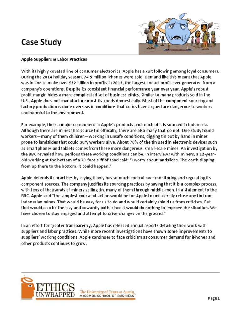 Apple Suppliers and Labor Ethics Report | PDF | Apple Inc. | Business ...