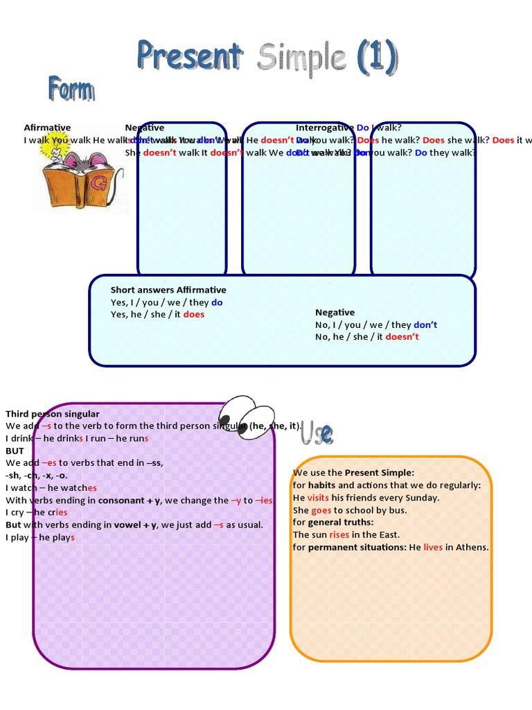 PRESENT SIMPLE, Superguay | PDF | Semiotics | Grammar