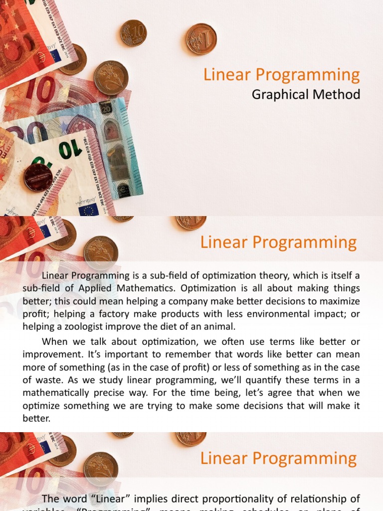 Linear Programming I (Graphical) | Download Free PDF | Linear ...