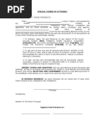 Spa (Spa For Filing A Case) | PDF | Power Of Attorney | Constitutional Law