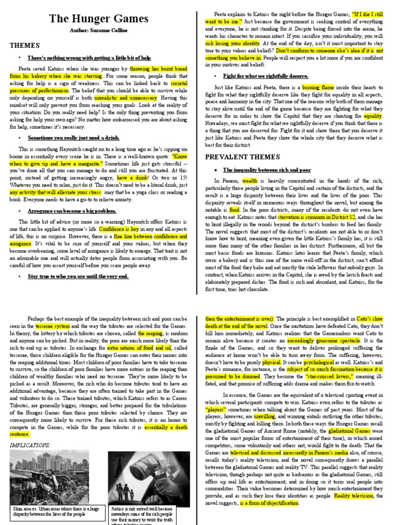 The Hunger Games THEMES | PDF
