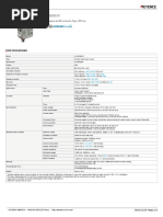 Keyence LR-ZB100CP Sensor Specifications | PDF | Bipolar Junction ...