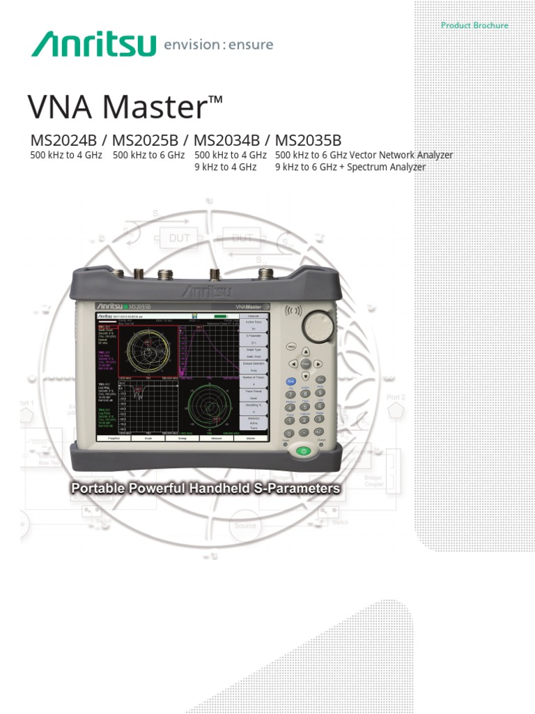 VNA Master: MS2024B / MS2025B / MS2034B / MS2035B | Download Free PDF | Modulation | Frequency ...