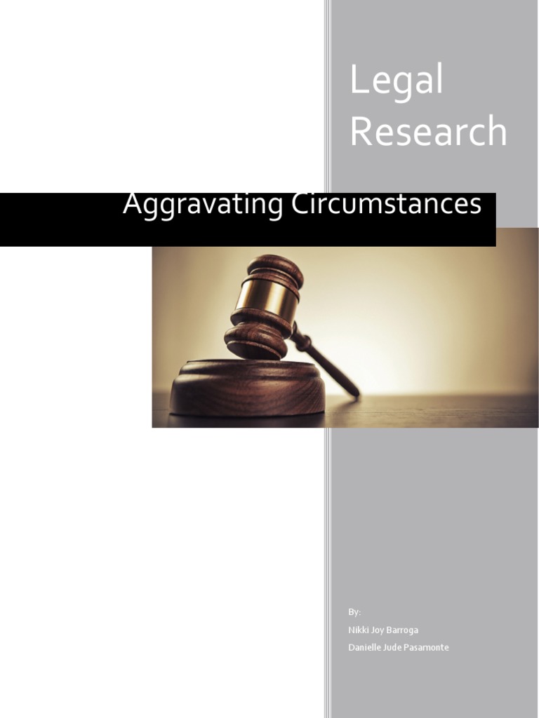 Understanding Aggravating Circumstances | PDF | Murder | Crime & Violence