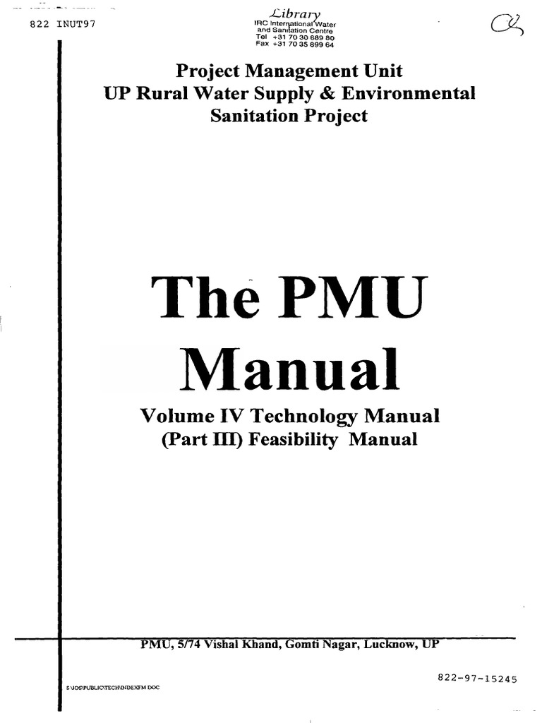 The Pmu Anual: Project Management Unit UP Rural Water Supply ...
