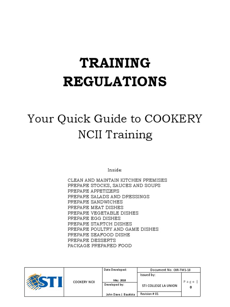 CBLM Cookery | PDF | Hors D'oeuvre | Soup