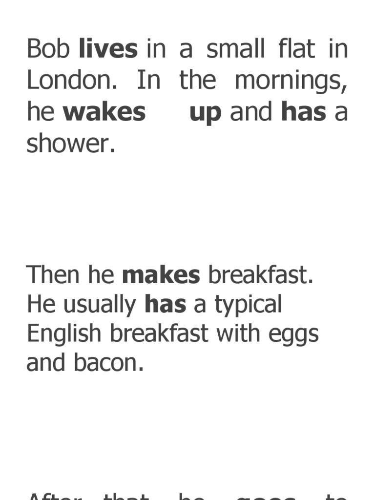 Texto Presente Simple | PDF