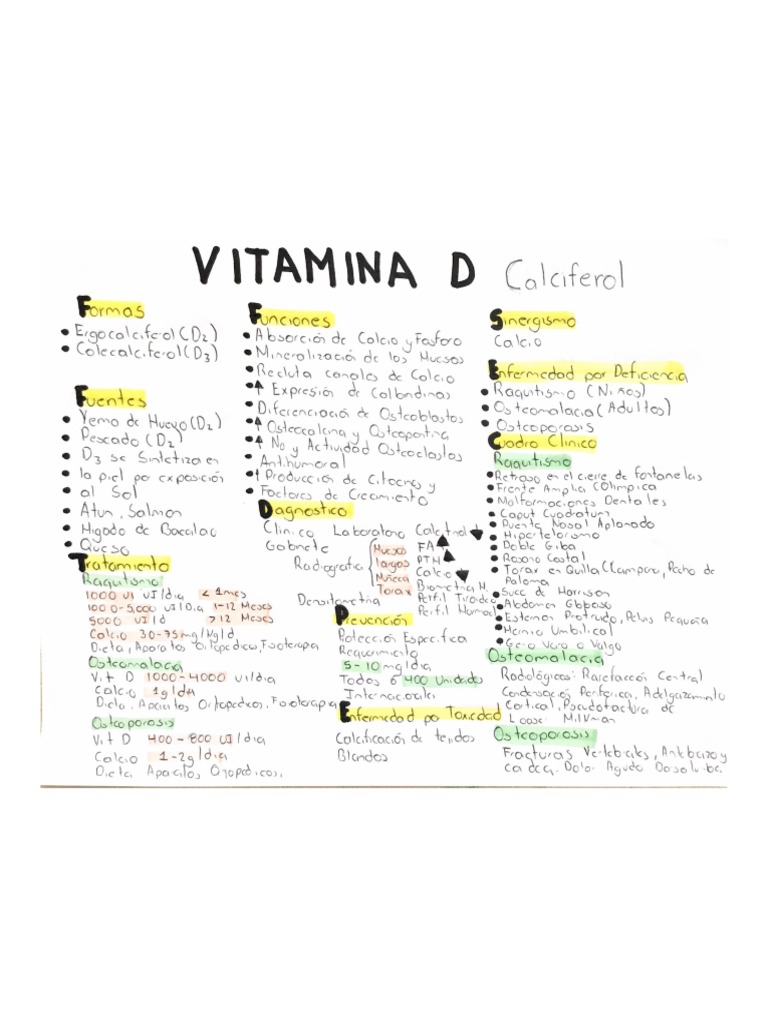 Vitamina D Calciferol | PDF