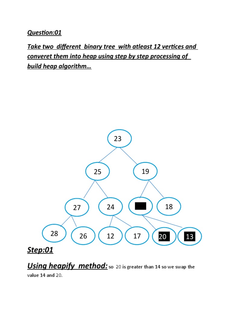 Take Two Different Binary Tree With Atleast 12 Vertices and Converet ...