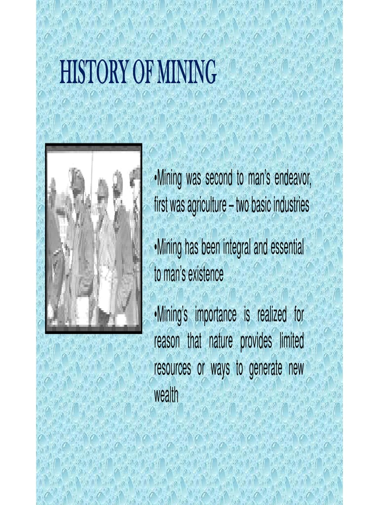 Em 10 History of Mining | PDF | Mining | Smelting