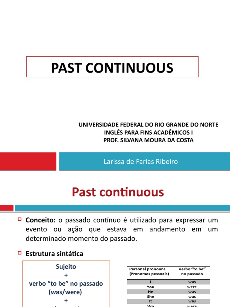 Estrutura e Uso do Past Continuous | PDF | Idiomas