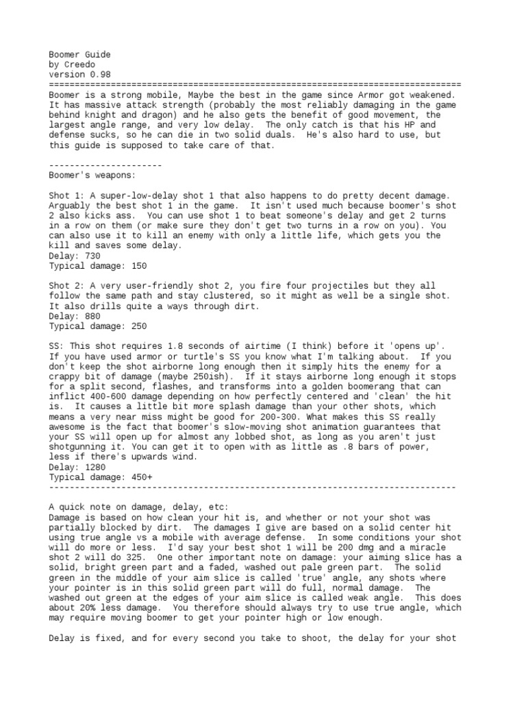 Boomer | PDF | Wound | Angle