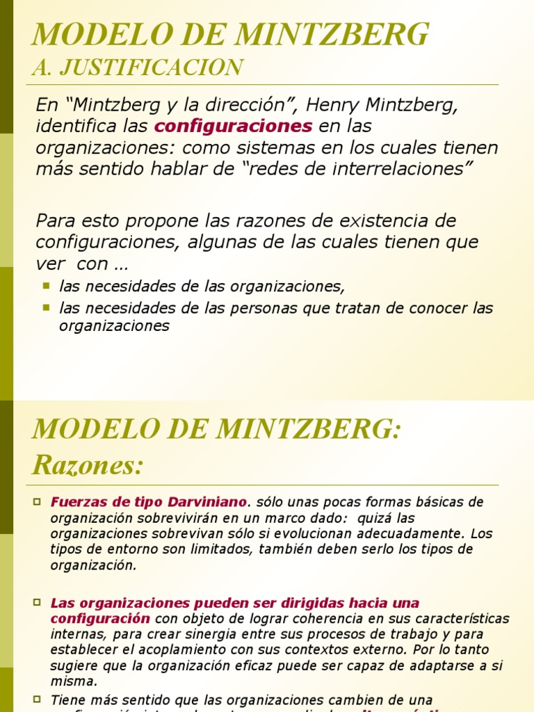 Modelo de Mintzberg | PDF | Descentralización | Planificación
