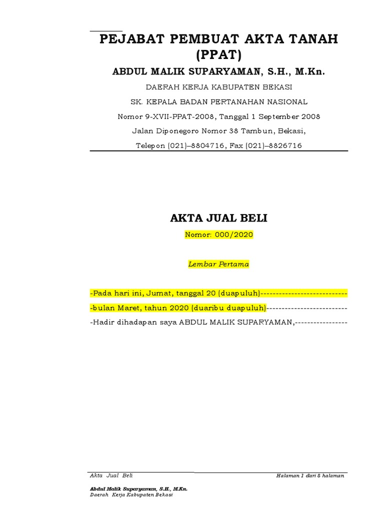 Ajb - Draft Ajb VKC 1 | PDF