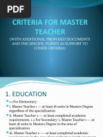 Matrix of Documentation For Proficient Teachers | PDF | Learning ...