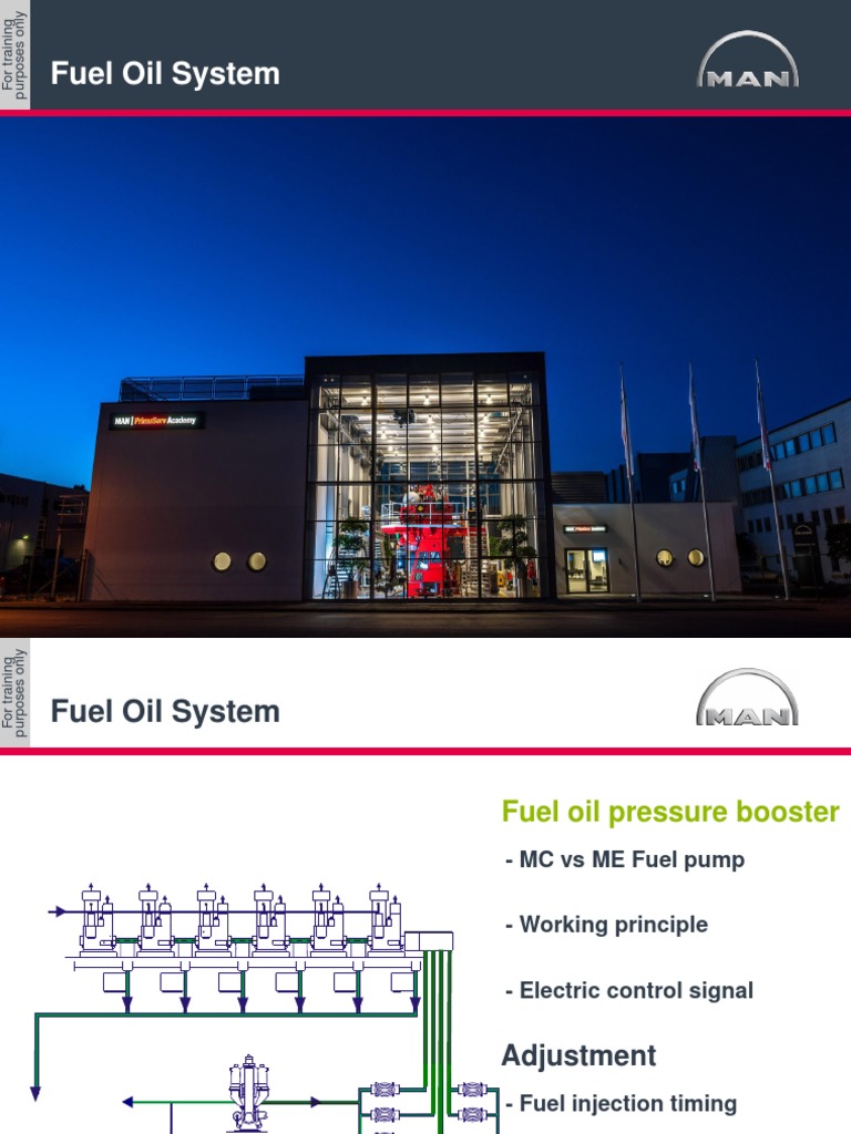 MAN Diesel Turbo Fuel Oil System Guide | PDF | Diesel Engine | Turbocharger