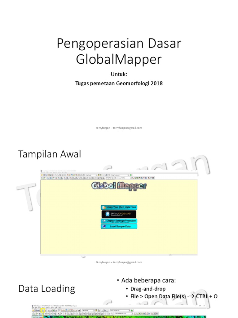 Pengoperasian Dasar GlobalMapper | Download Free PDF | Image Processing | Graphic Design