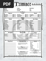 VTM V5 Character Sheet Template | PDF