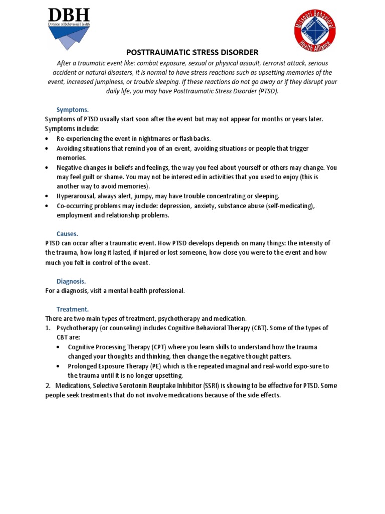 Posttraumatic Stress Disorder | PDF | Posttraumatic Stress Disorder ...