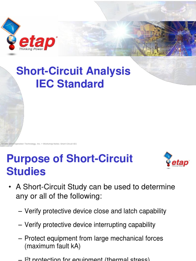 Short-Circuit Analysis IEC Standard | PDF | Electrical Impedance ...