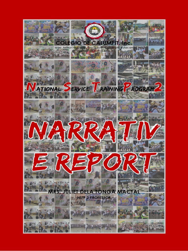 NARRATIVE REPORT FOR NSTPFINALlllllllll | PDF | Community | Reserve ...