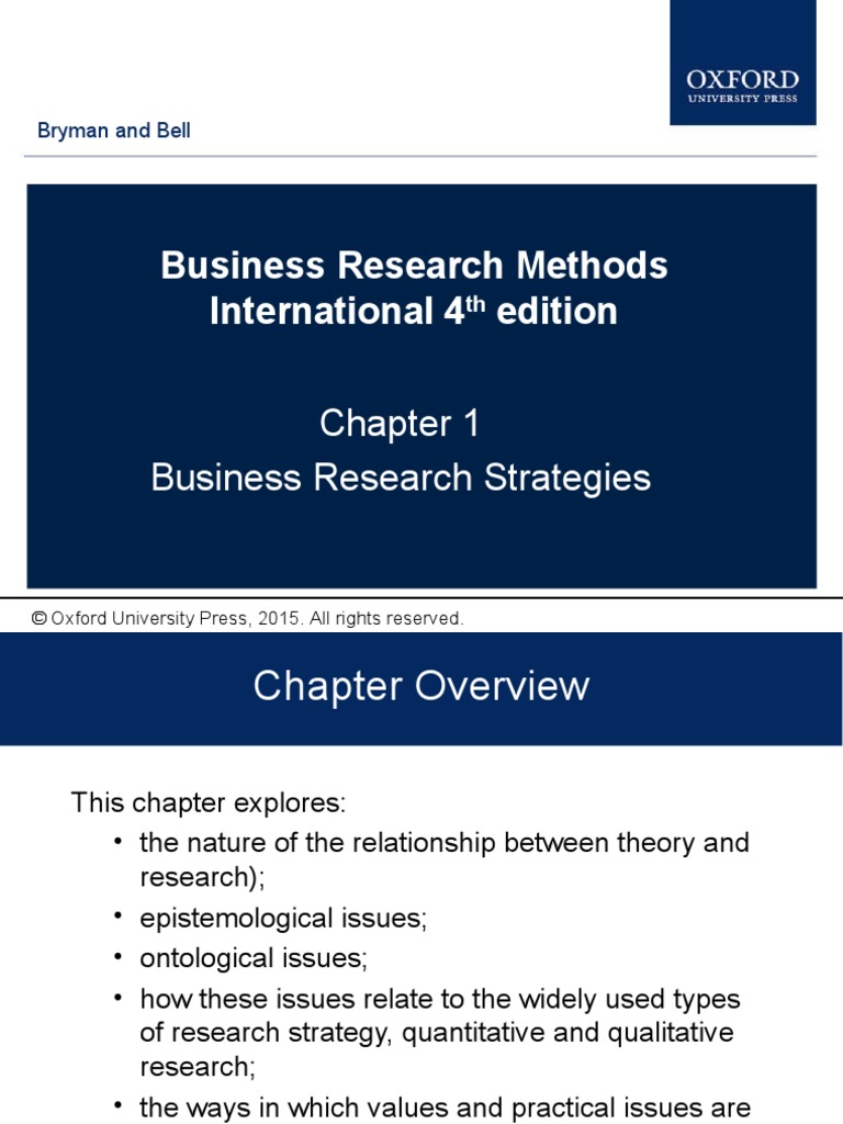 Business Research Methods International 4 Edition | PDF | Qualitative ...