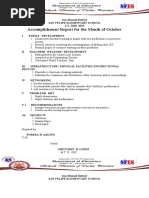 Accomplishment Report of Indigenous Peoples Education (Iped) | PDF