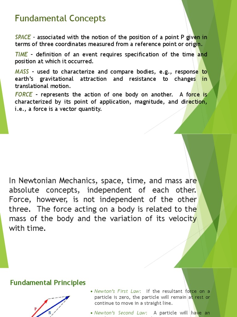 Fundamental Concepts: Space Time Mass | Download Free PDF | Force ...