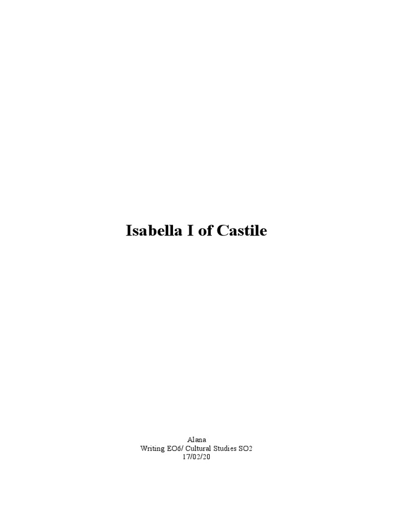 Achievements of Queen Isabella I | PDF | Spain | Religion And Belief