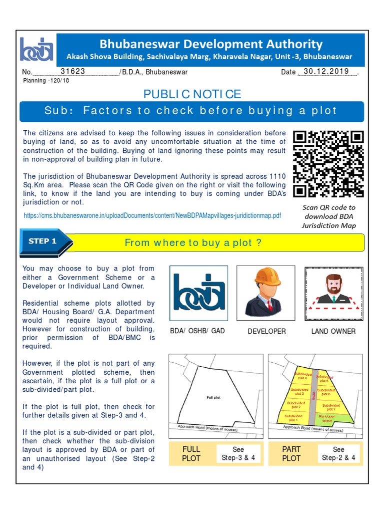 BDA Plot Purchase Guidelines | PDF | Zoning | Building Code