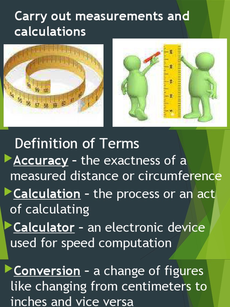 Carry Out Measurements and Calculations | PDF | Waist | Scientific ...