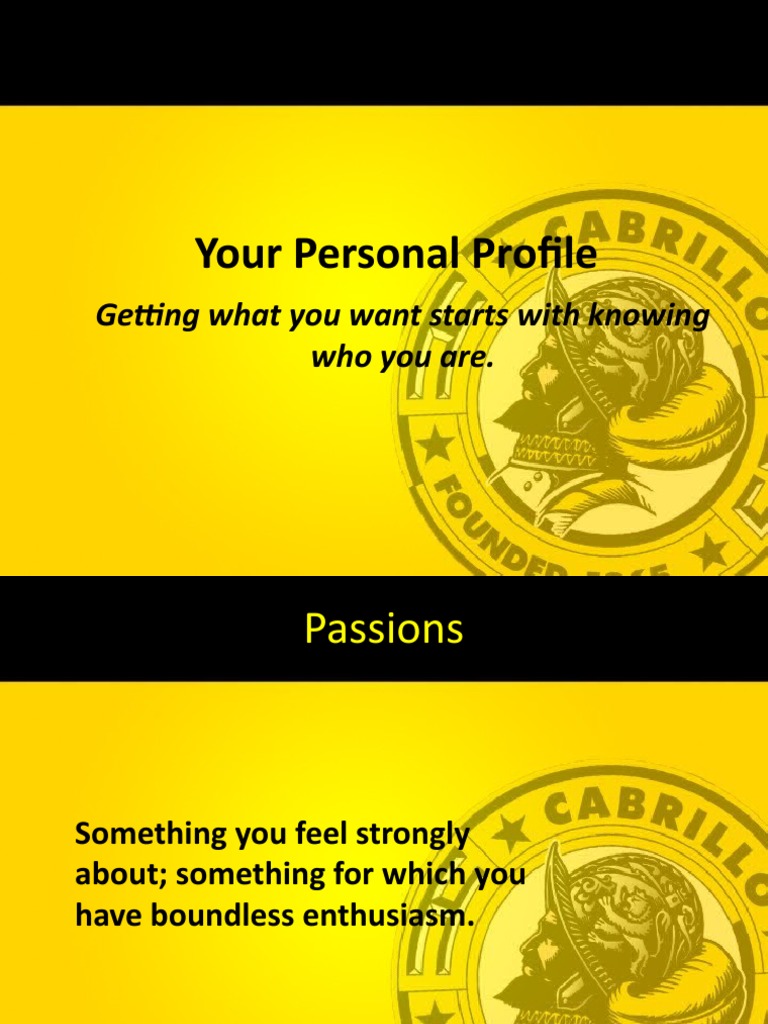 Personal Profile Overview Guide | PDF