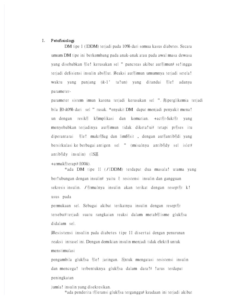 Patofisiologi dan Komplikasi DM | PDF
