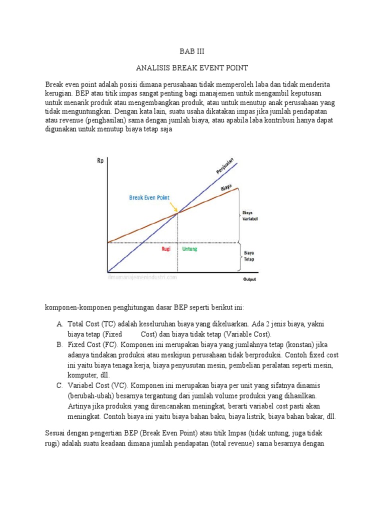 BREAK EVEN POINT | PDF