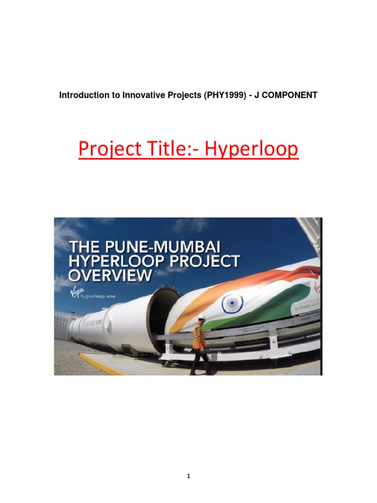 IIP PROJECt (Final Report) PDF | PDF | Hyperloop | Transport