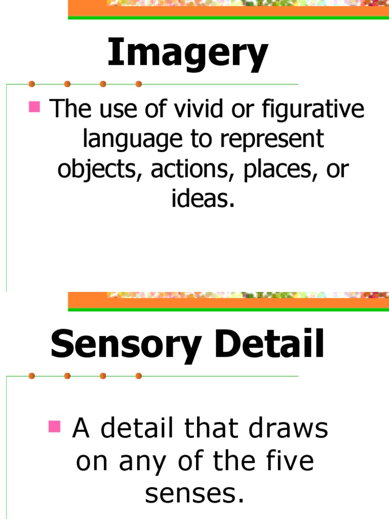 Sensory Detail HFVFGCN Imagery | PDF