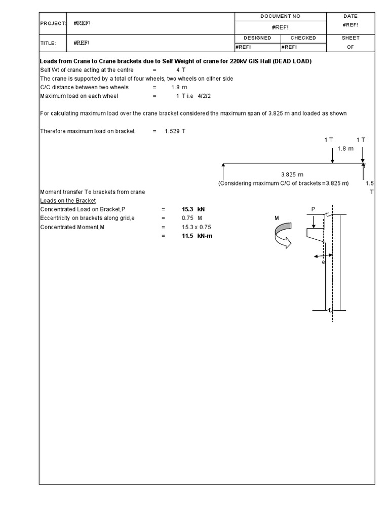 Load Calculation | PDF | Crane (Machine) | Civil Engineering