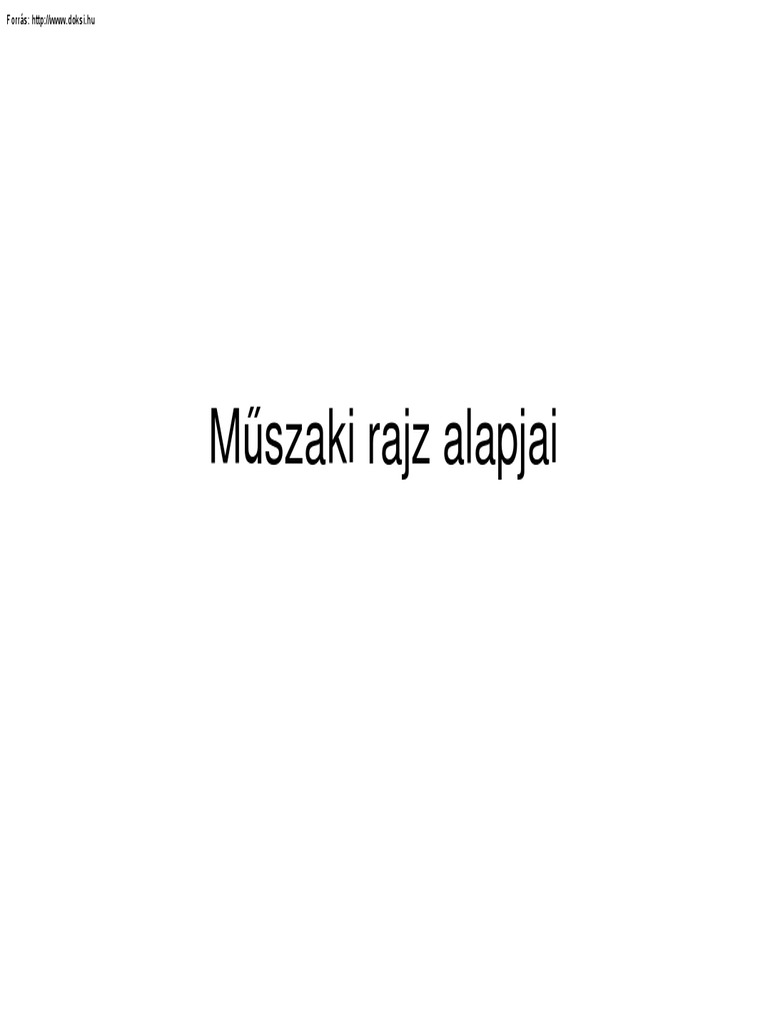 Csonka Gyorgy Muszaki Rajz Alapjai | PDF