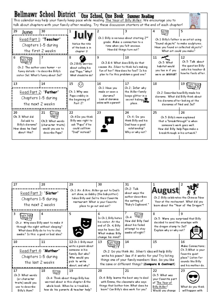 2020 CALENDAR Billy Miller | PDF