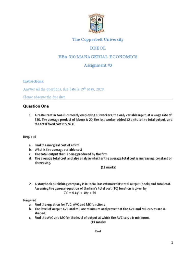 Assignment 3 - BBA 310 | PDF | Teaching Methods & Materials