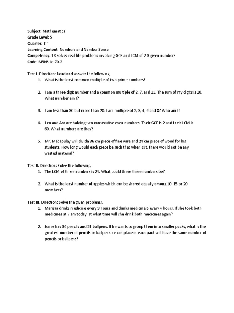 Item Bank Sample | PDF | Numbers | Fraction (Mathematics)
