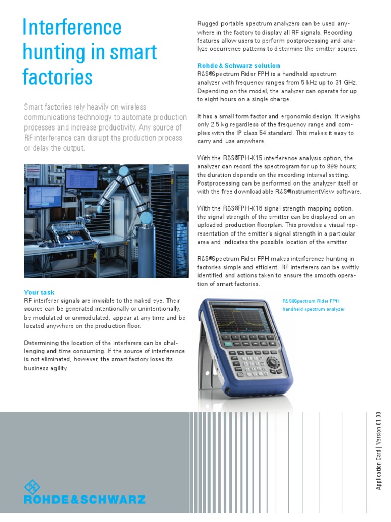 Interf: Erence Hunting in Smart Factories | PDF | Electromagnetic ...