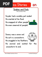 Short U Sounds Phonics Stories | PDF