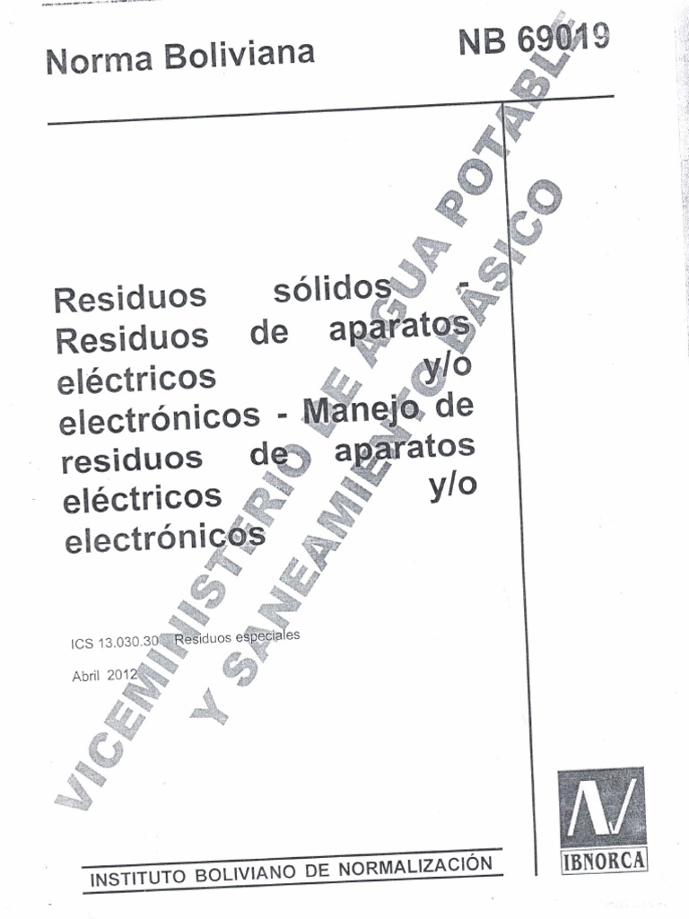 NB 69019 Manejo de Raees | PDF