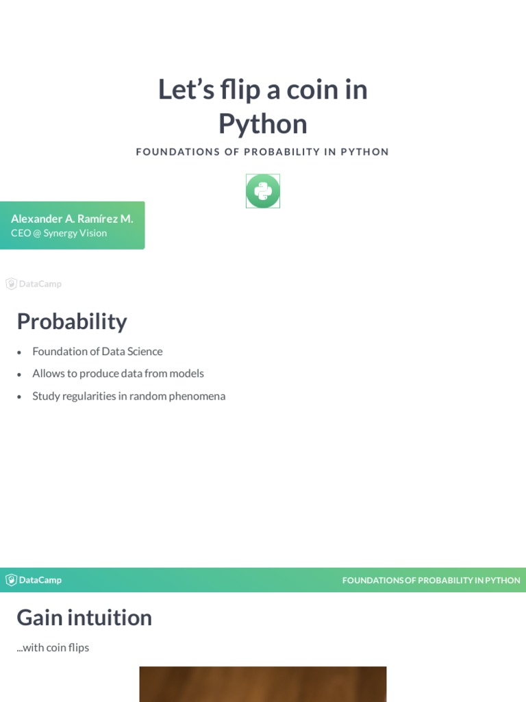 Foundations of Probability in Python | PDF | Expected Value | Variance